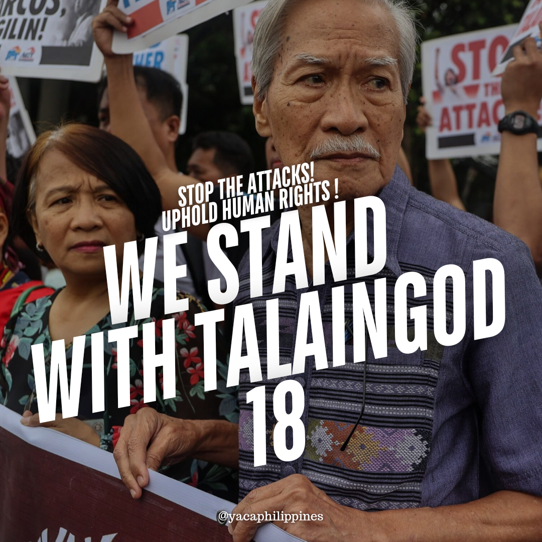 YACAP stand in solidarity with former Bayan Muna Rep. Satur Ocampo, Act ...